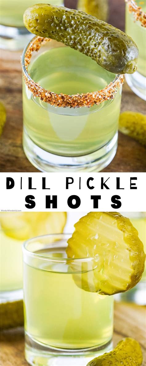 Dill Pickle Shots Yummy Alcoholic Drinks Easy Drink Recipes Shots