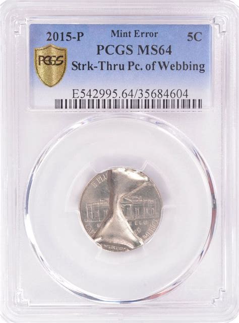the two types of struck through error coins