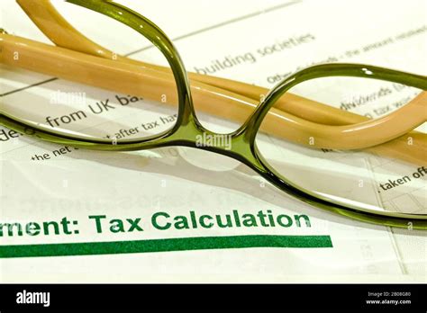 Close Up View Of The Heading On A Self Assessment Tax Return