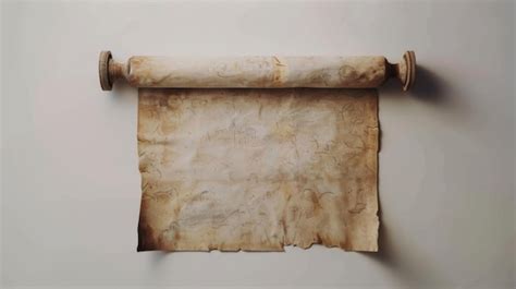 Premium Photo Ancient Parchment Scroll Mockup Background Concept