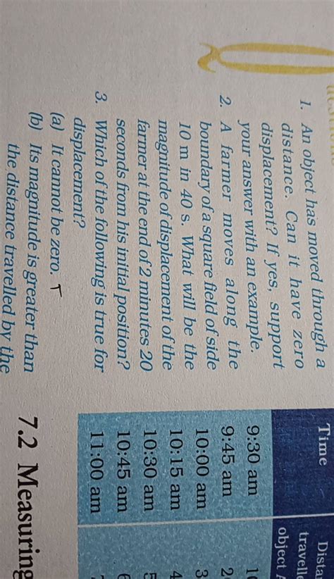 1 An Object Has Moved Through A Distance Can It Have Zero Displacement