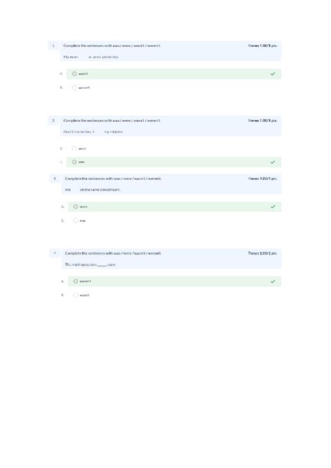 Week 05 Pre Task Grammar Unit 1 Time To Practice 1 Ingles III Studocu