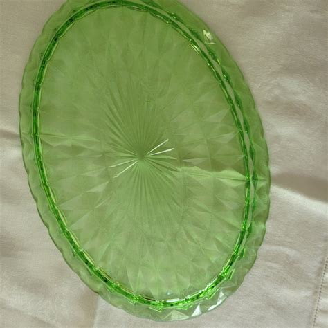 Green Depression Glass Patterns Etsy