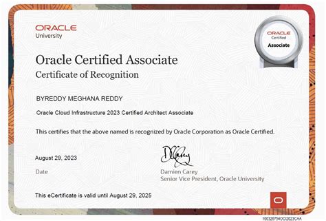 byreddy meghana on linkedin oraclecloud oci cloudinfrastructure