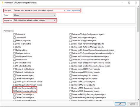 Configuring The Active Directory Domain Join Account Community