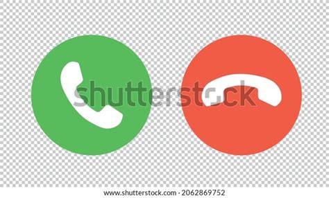 Answer Decline Phone Call Buttons On Stock Vector Royalty Free Shutterstock