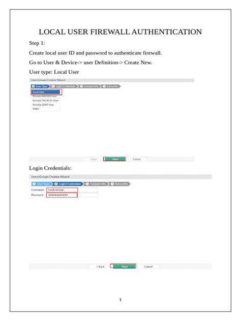 Local User Authentication Pdf