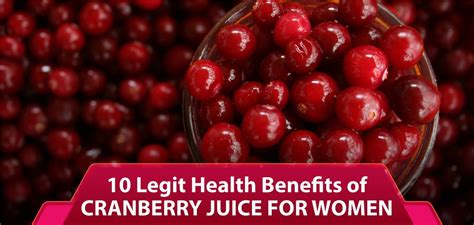 10 Legit Health Benefits Of Cranberry Juice For Women Goyng