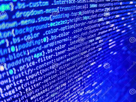 Modern Tech Programming Code Abstract Screen Of Software Developer