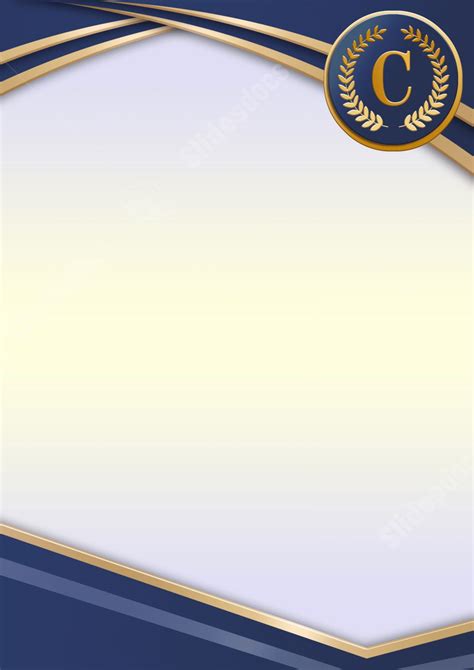 Word Business Certificate Page Border Background Word Template And