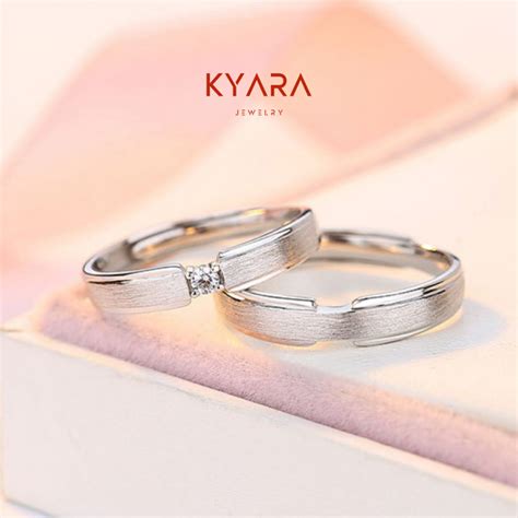 Jual Cincin Nikah Couple Pasangan Lamaran Nikahan Tunangan Perak Emas