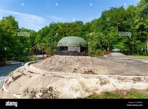 Bunker Of Former Maginot Line Here Machine Gun Turrets At Ammunition