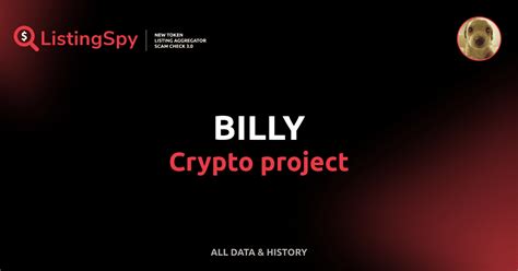 Billy Crypto Project Info Billy Listings Events Charts Community Analysis Listingspy