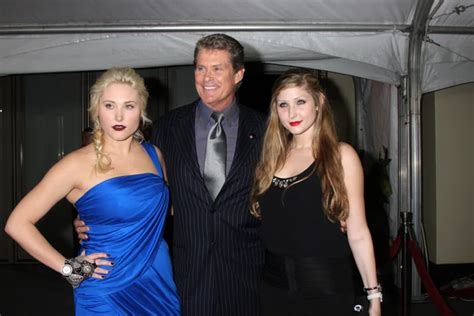 Hayley Hasselhoff David Hasselhoff Taylor Ann Hasselhoff Stock