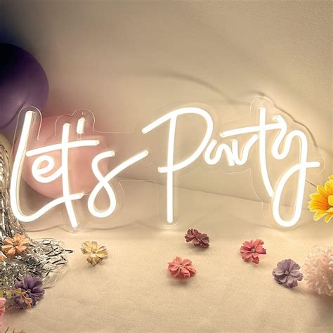 Lets Party Neon Sign My WordPress