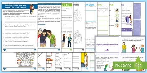 Young Persons Thinking About Behavior Ks2 Activity Pack