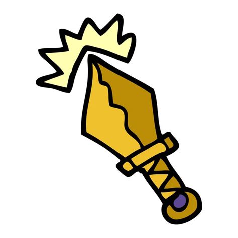 Cartoon Doodle Sharp Dagger Stock Vector By ©lineartestpilot 225552310