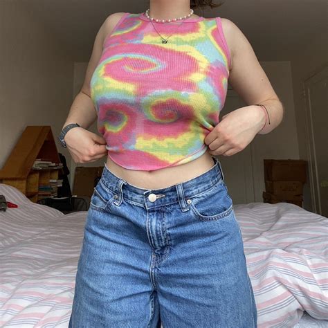Womens Multi Crop Top Depop