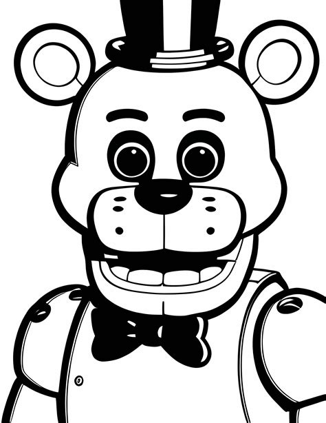 Раскраска Five Nights At Freddys 4 распечатать Happybrushes