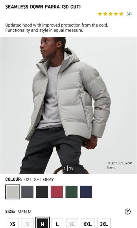Uniqlo Seamless Down Jacket 3d Mens Fashion Coats Jackets And