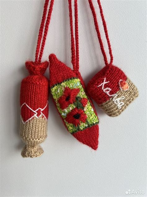 Обвес брелок вязаная конфета батончик купить в Москве по низкой цене с доставкой Личные… в