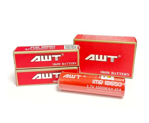 Аккумулятор Li-ion AWT IMR 18650 3.7v 3000 mAh 40A (1шт) , купить в ...