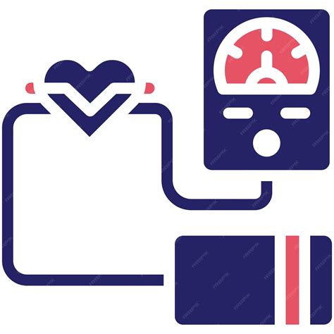 Ilustração Do ícone Do Vetor Da Pressão Arterial Do Conjunto De ícones
