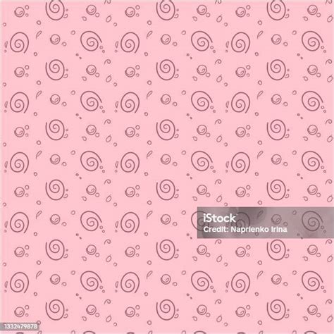 Pola Doodle Abstrak Dengan Titik Polka Yang Digambar Dengan Tangan Pola