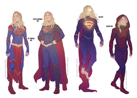 Supergirl Alternate Outfits By Plastic Pipes On Deviantart