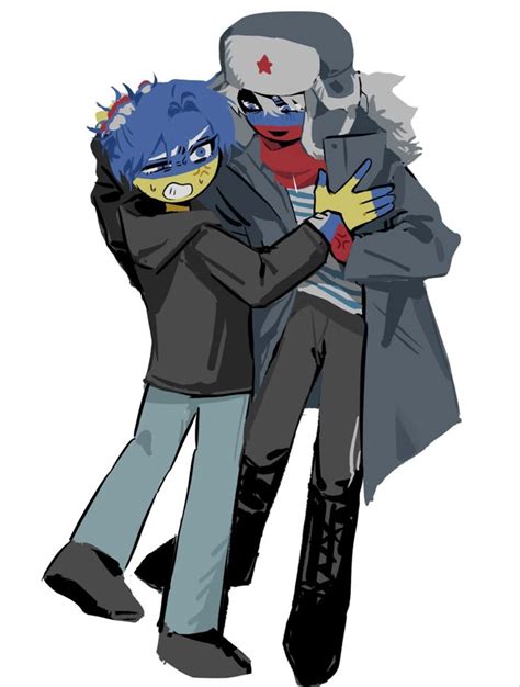 Countryhumans Ukraine X Russia Countryhumans Ukraine Russia