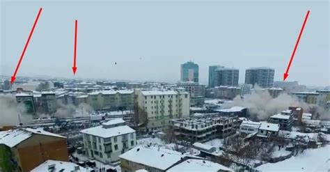 Drone Havadayken 76lık Ikinci Deprem Oldu Binalar Saniyeler Için