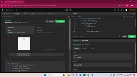 Ragul Raja On Linkedin Day25 50daysofproblemsolving Leetcode Runningsumof1darray