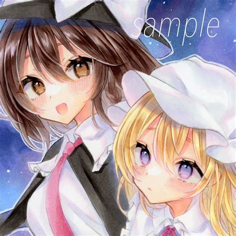 Yahooオークション 同人手描きイラスト 東方project 秘封倶楽部 蓮