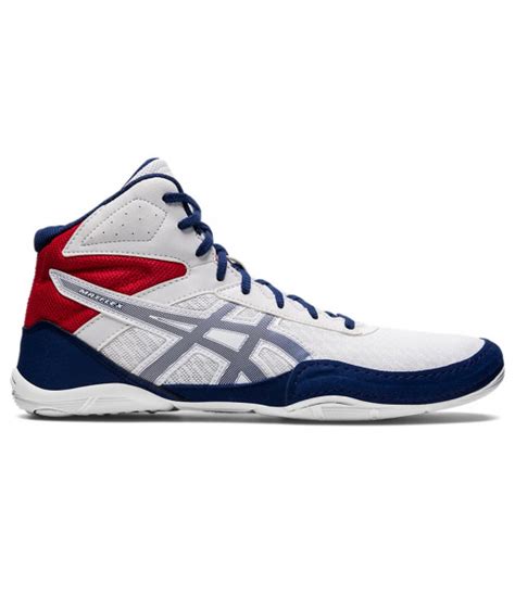 Борцовки Asics Matflex 6 White/Deep Ocean 1081A021-100 в белом цвете ...