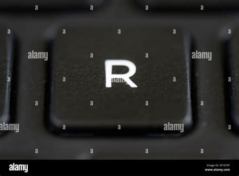 Letter R Key On A Laptop Keyboard Stock Photo Alamy