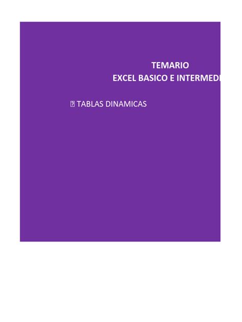 Clase 11 Tablas Dinamicas Pdf Business Economias