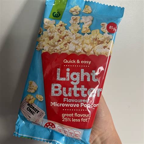 Woolworths Australia Light Butter Flavoured Microwave Popcorn Review