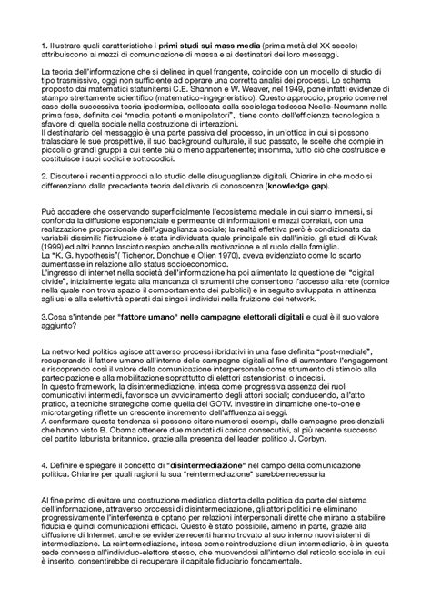 Domande E Risposte Corrette Ufficiali Da Esame Scritto Docsity