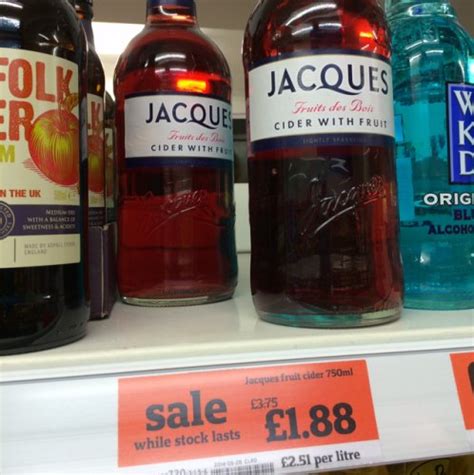 Jacques Fruit Cider 750ml £1 88 Sainsburys Local Maybe Store