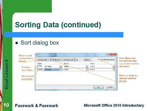 excel lesson 6 enhancing a worksheet microsoft office