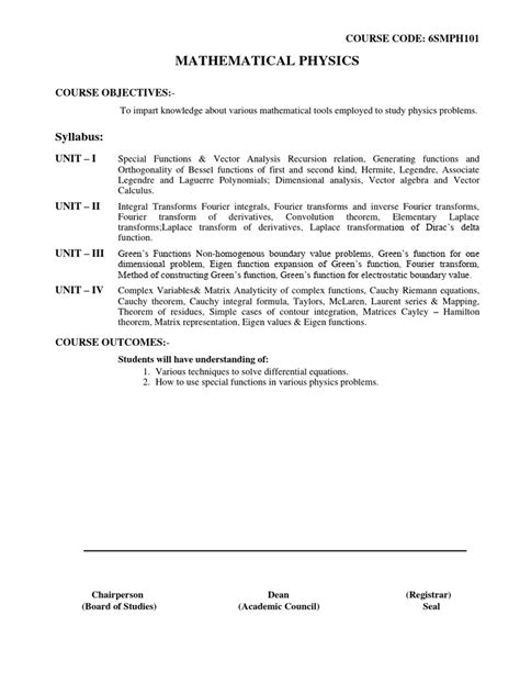 Msc Physics Syllabus Pdf Bipolar Junction Transistor Plasma