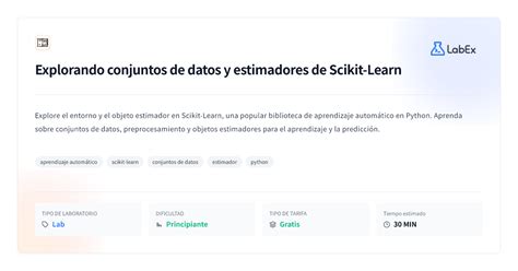 fundamentos del aprendizaje automático esenciales de scikit learn labex