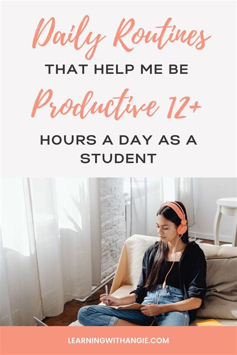 Daily Routines to Be a More Productive Student | Time management for ...