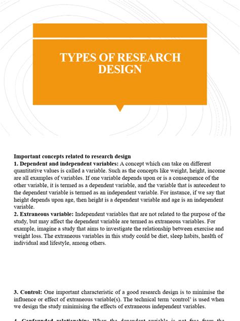 Types Of Research Design Pdf Experiment Design Of Experiments