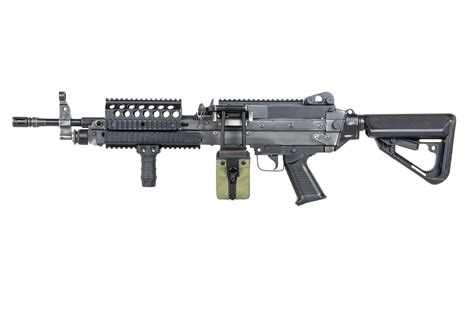 Airsoft Machine Gun Aandk Mk 46 Mod 0 Battleworn Black Airsoft Asg Militaria