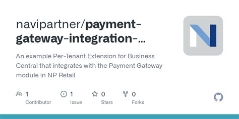 GitHub Navipartner Payment Gateway Integration Example An Example Per Tenant Extension For