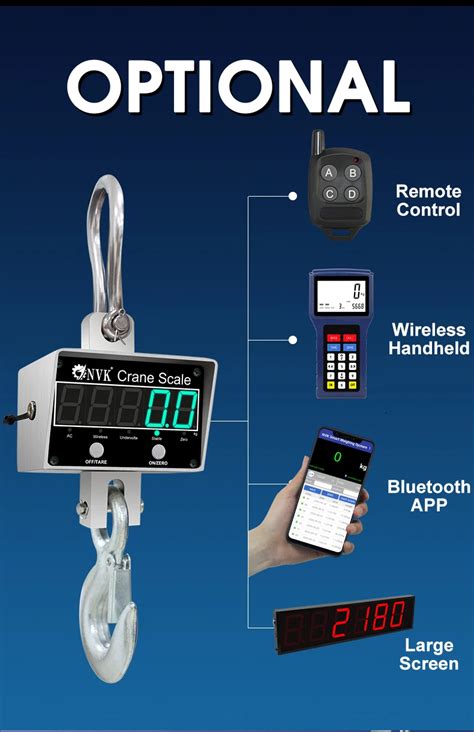 500kg Electronic Wireless Weighing Crane Scale Digital Hanging Scale