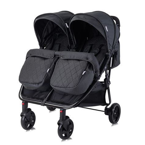 Lorelli Duo Twin Stroller Black