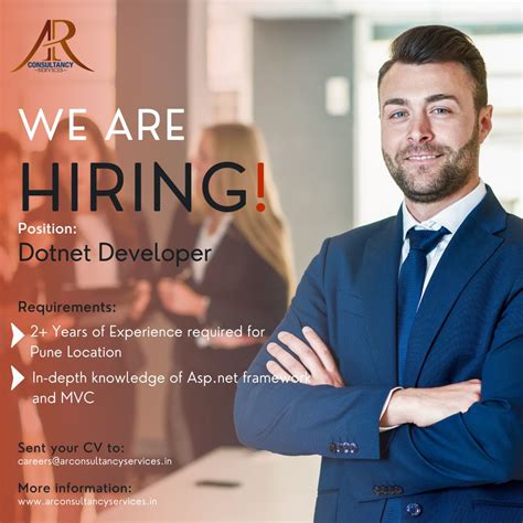 Ar Consultancy Services On Linkedin Aspnet Mvc Developer Punejobs