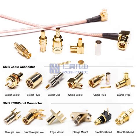 Smb Connector Male Female Jack Pcb Cable Mount Soldering Rg316 Rg179 Rf